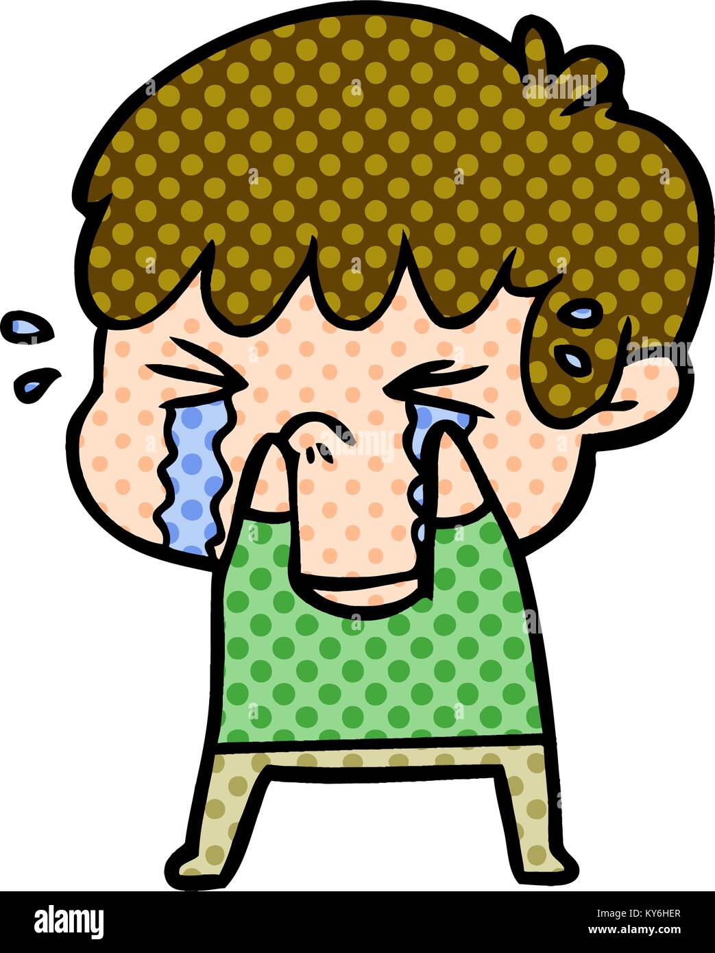 cartoon boy crying Stock Vector Image & Art - Alamy