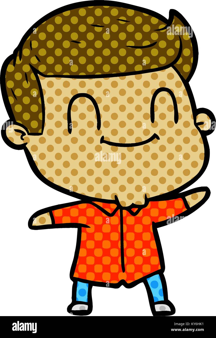 cartoon friendly man Stock Vector Image & Art - Alamy