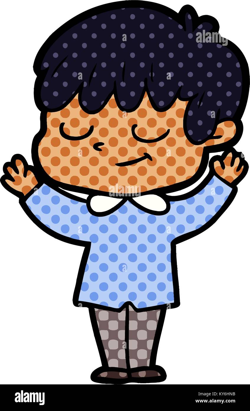 cartoon happy boy Stock Vector Image & Art - Alamy