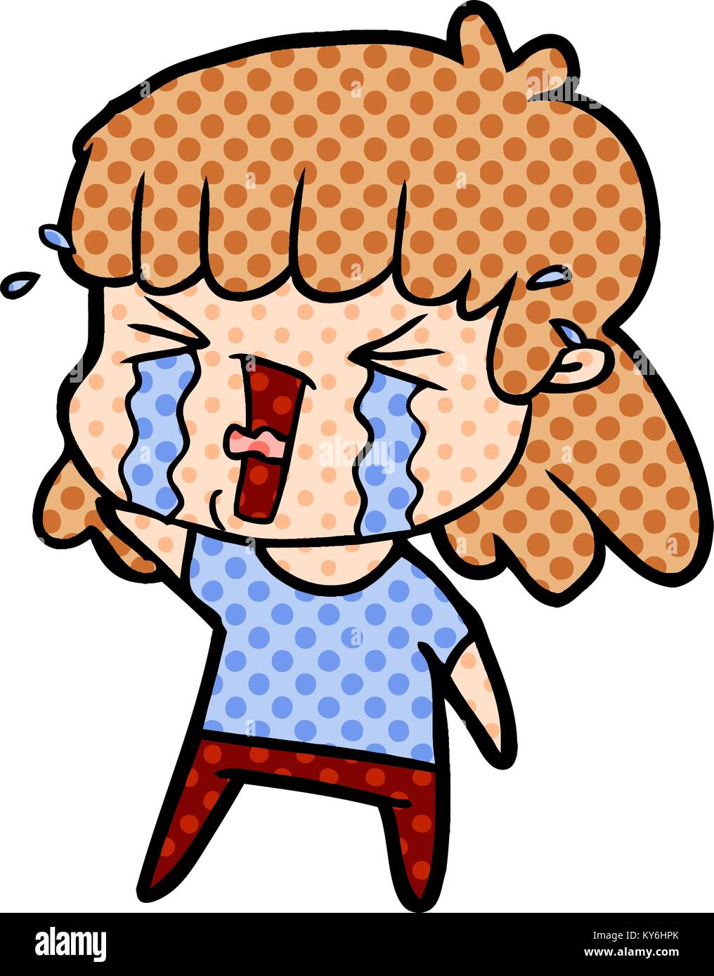 cartoon woman in tears Stock Vector Image & Art - Alamy