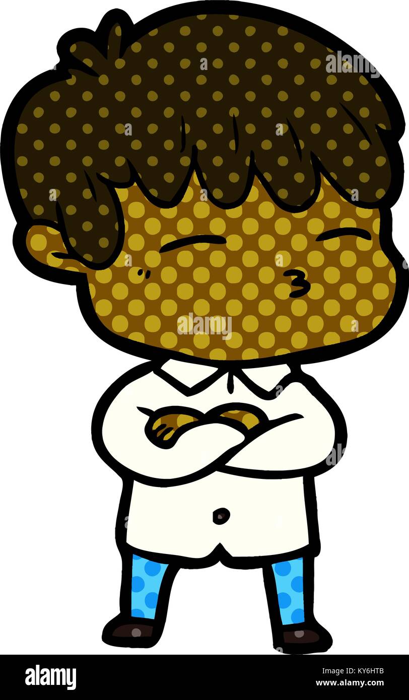 cartoon curious boy Stock Vector Image & Art - Alamy