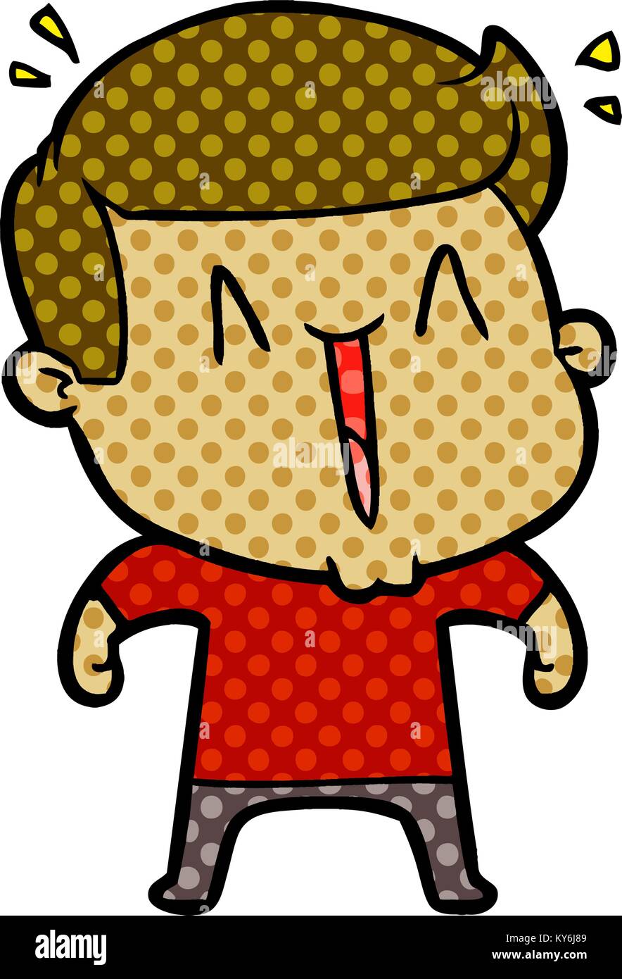 cartoon excited man Stock Vector Image & Art - Alamy