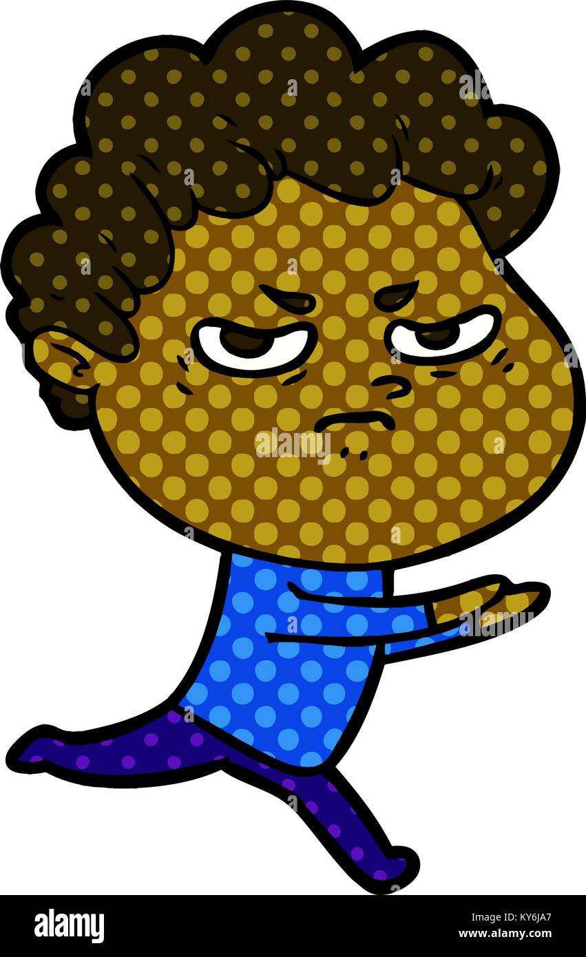 cartoon angry man Stock Vector Image & Art - Alamy