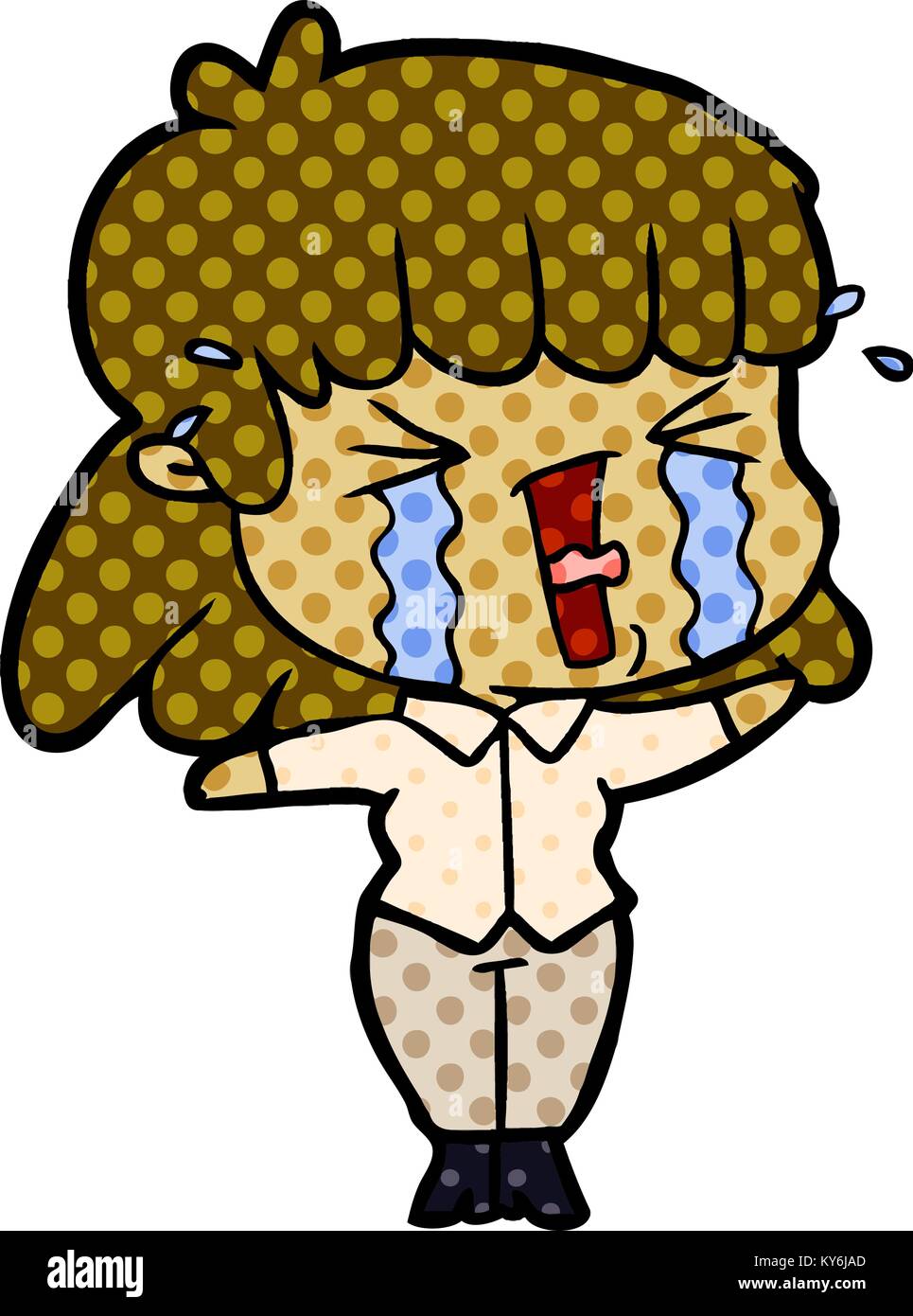 cartoon woman in tears Stock Vector Image & Art - Alamy