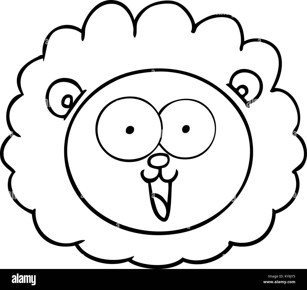 cartoon lion face Stock Vector Image & Art - Alamy