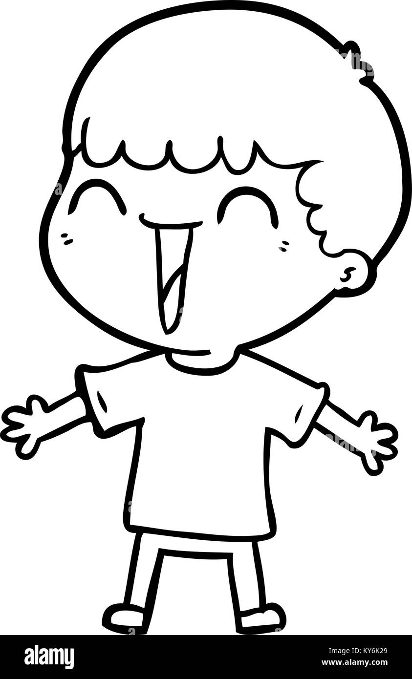 cartoon happy man Stock Vector Image & Art - Alamy