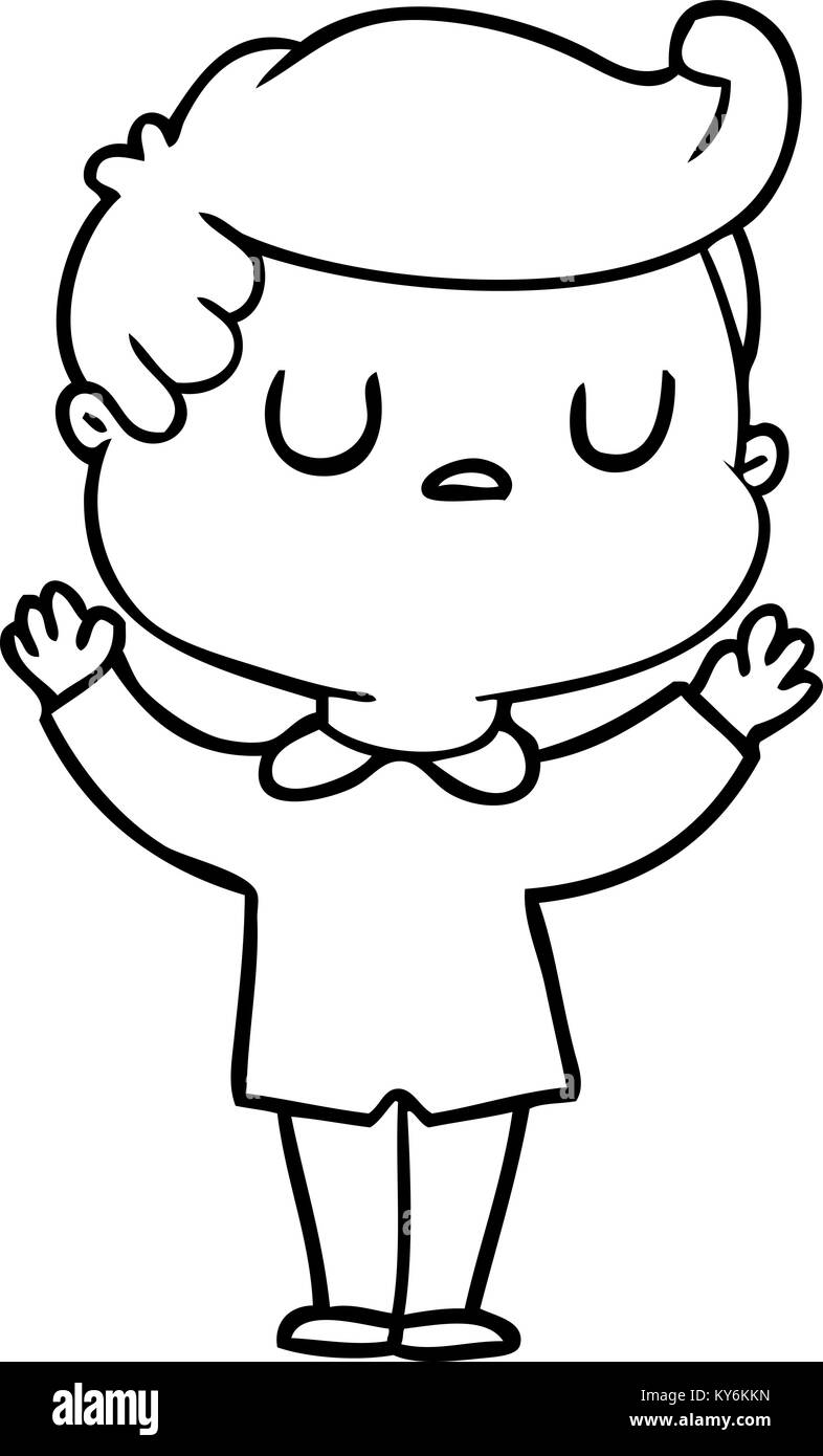 cartoon aloof man Stock Vector Image & Art - Alamy