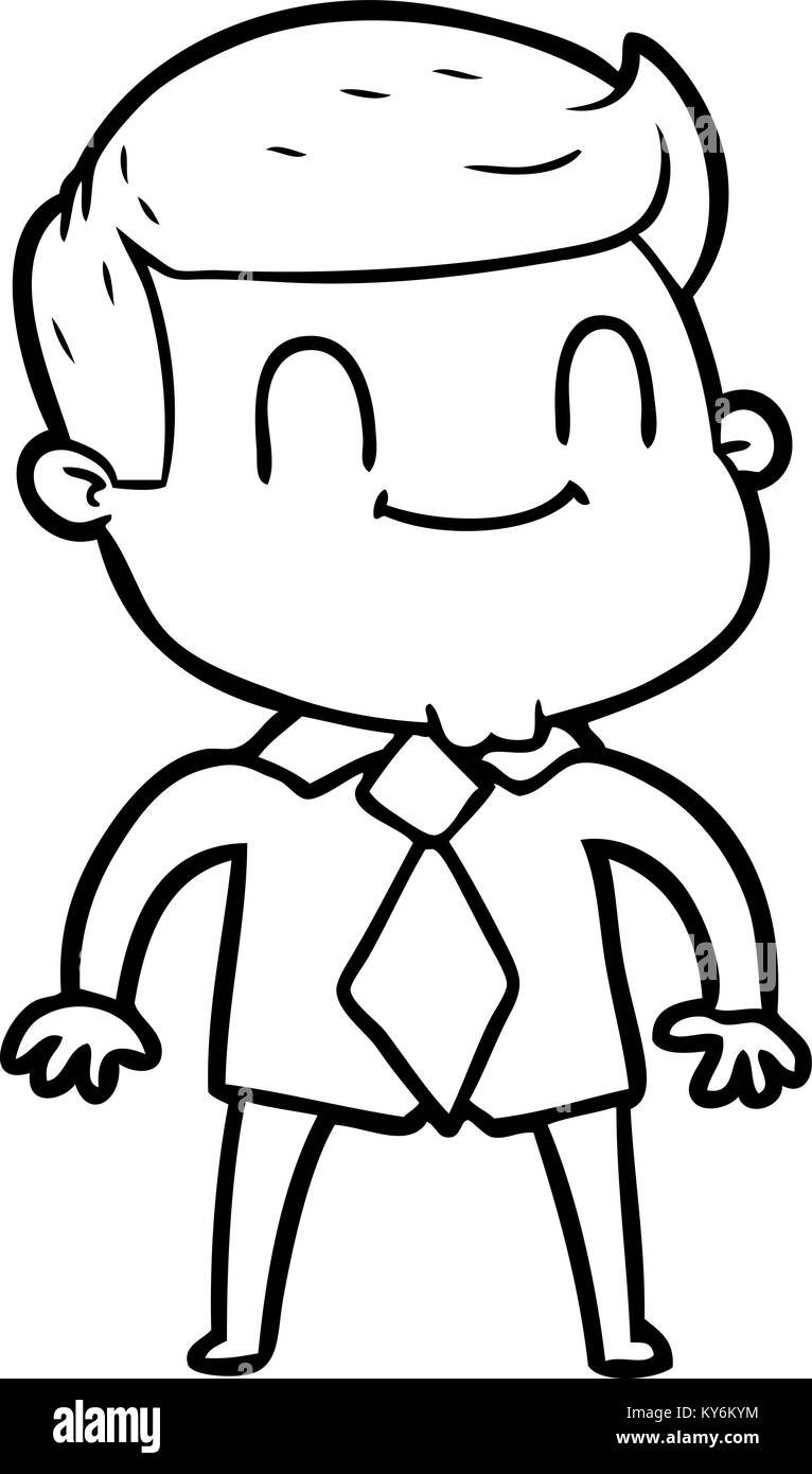 cartoon friendly man Stock Vector Image & Art - Alamy