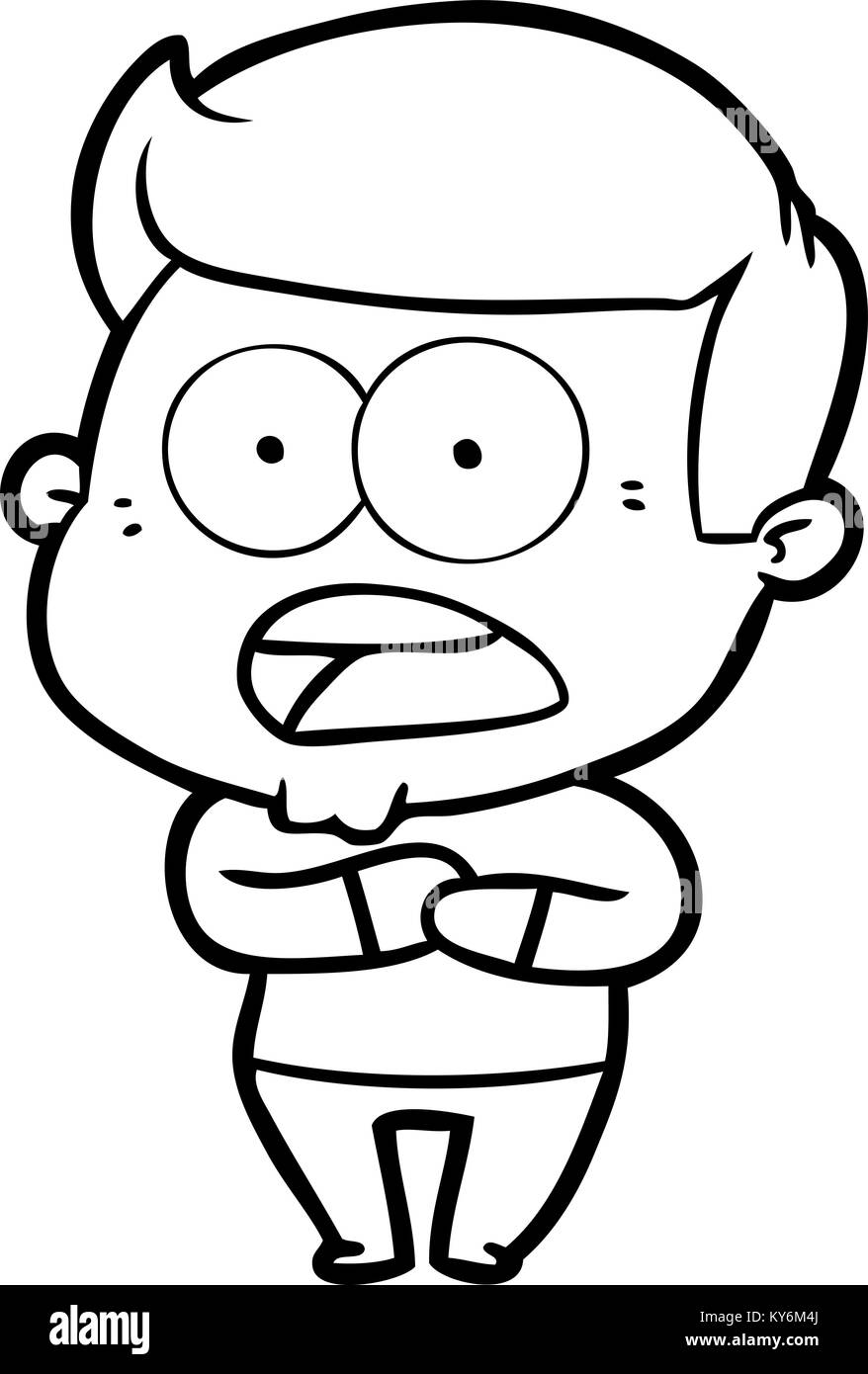 cartoon shocked man Stock Vector Image & Art - Alamy