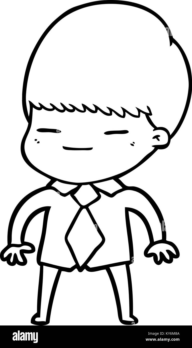 cartoon smug boy Stock Vector Image & Art - Alamy