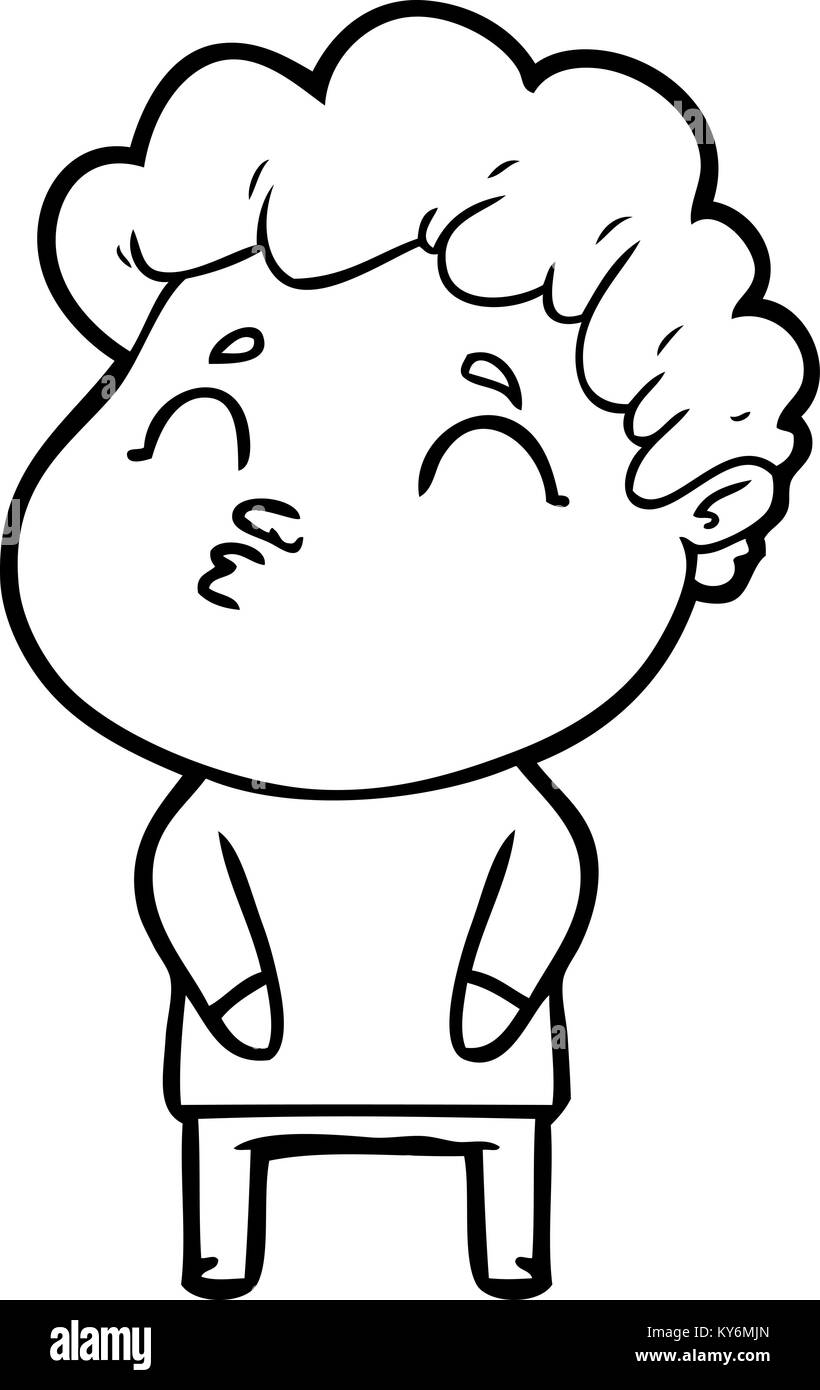 cartoon man pouting Stock Vector Image & Art - Alamy