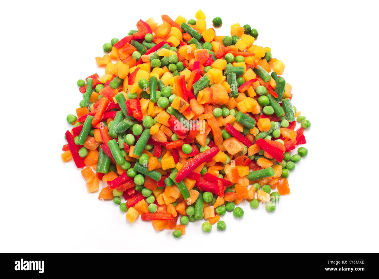Mixed vegetables for stew isolated on white background Stock Photo - Alamy