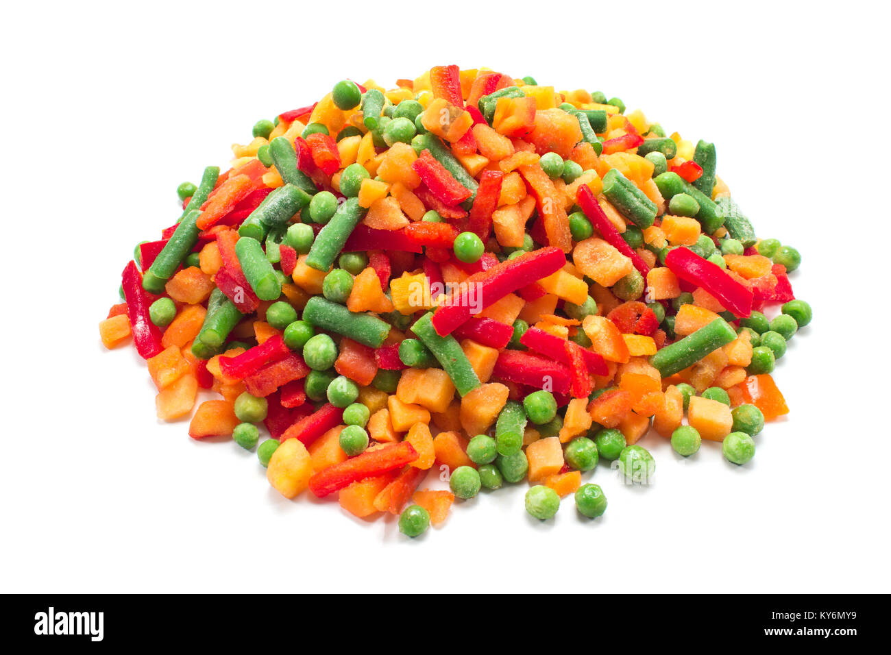 Mixed vegetables for stew isolated on white background Stock Photo - Alamy