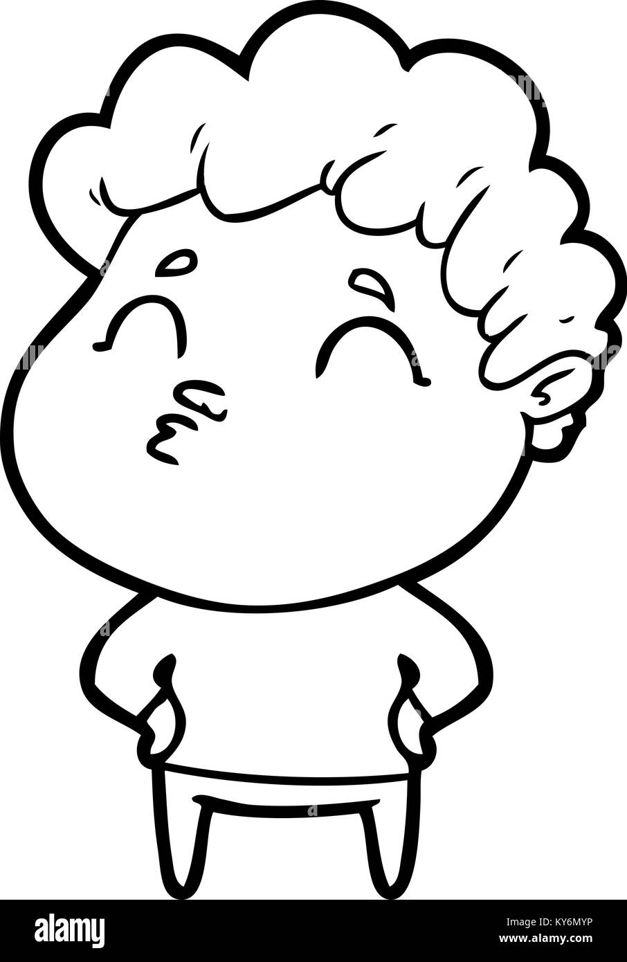 cartoon man pouting Stock Vector Image & Art - Alamy