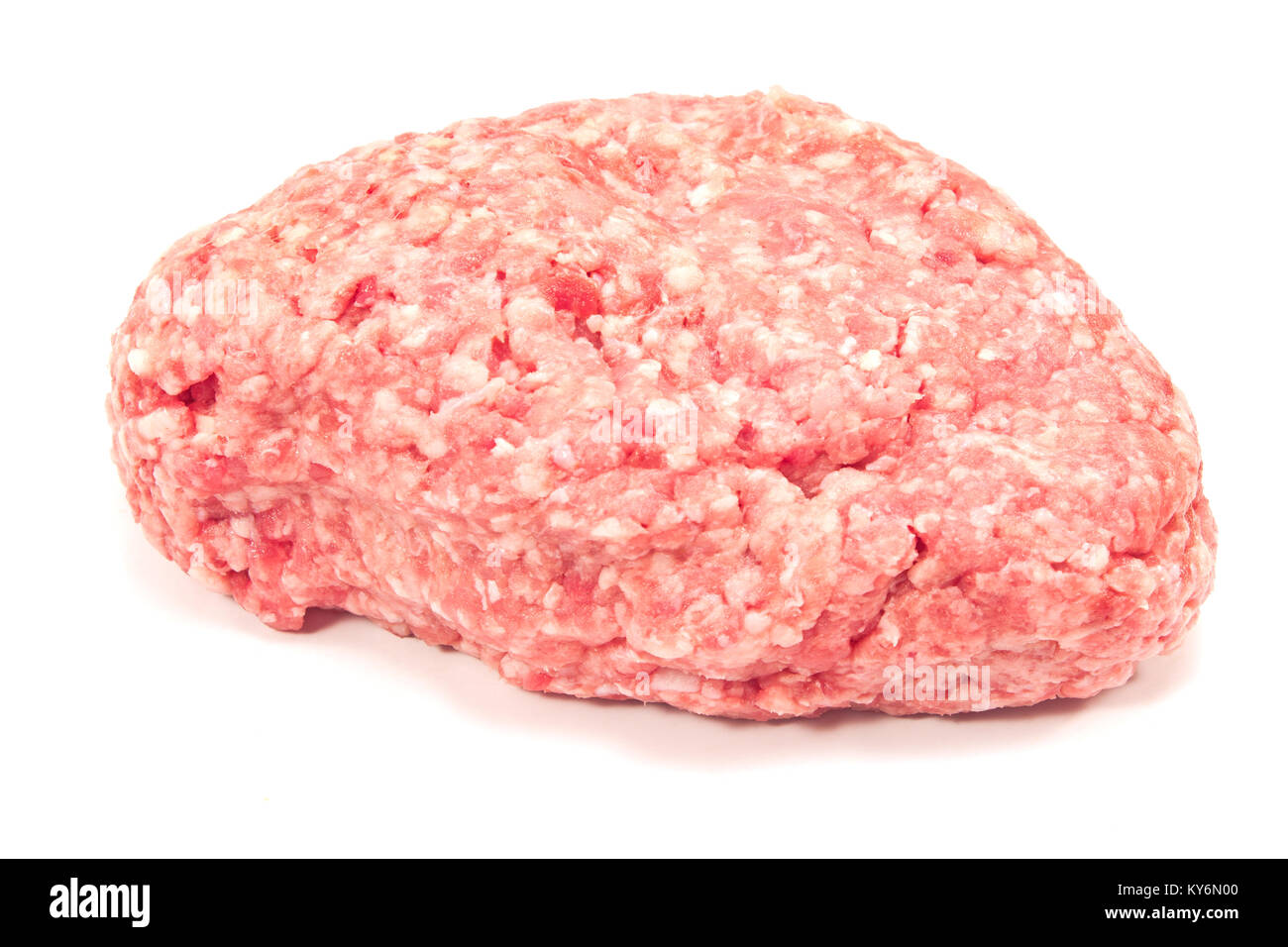 Minced meat isolated on white background Stock Photo - Alamy