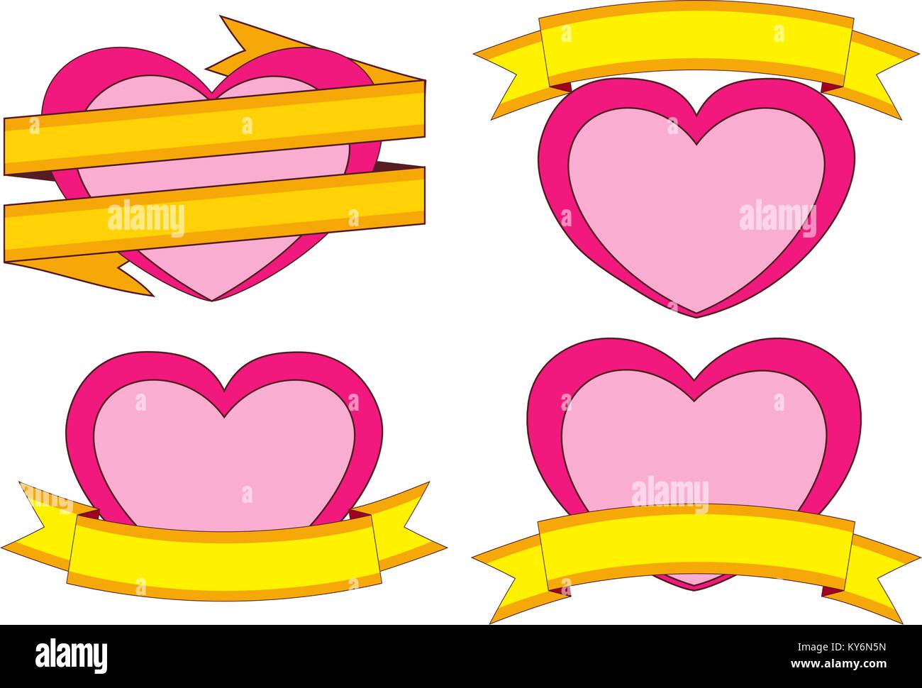Ribbons for packing Stock Vector Images - Alamy