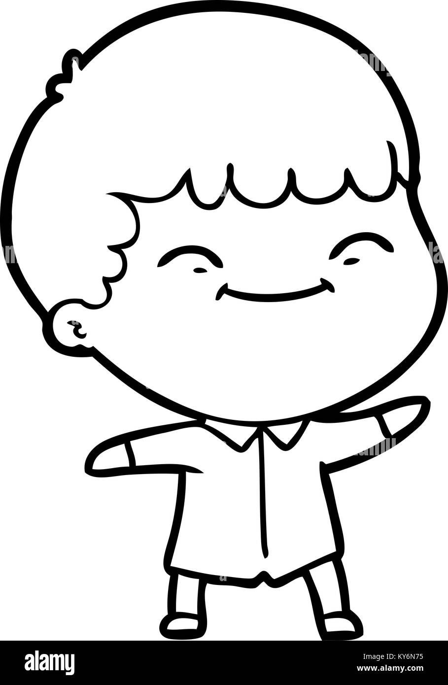 cartoon happy boy Stock Vector Image & Art - Alamy