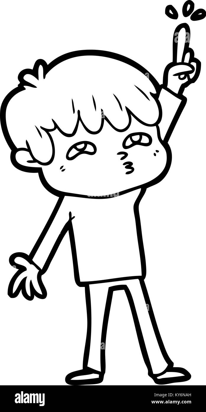 cartoon boy asking question Stock Vector Image & Art - Alamy