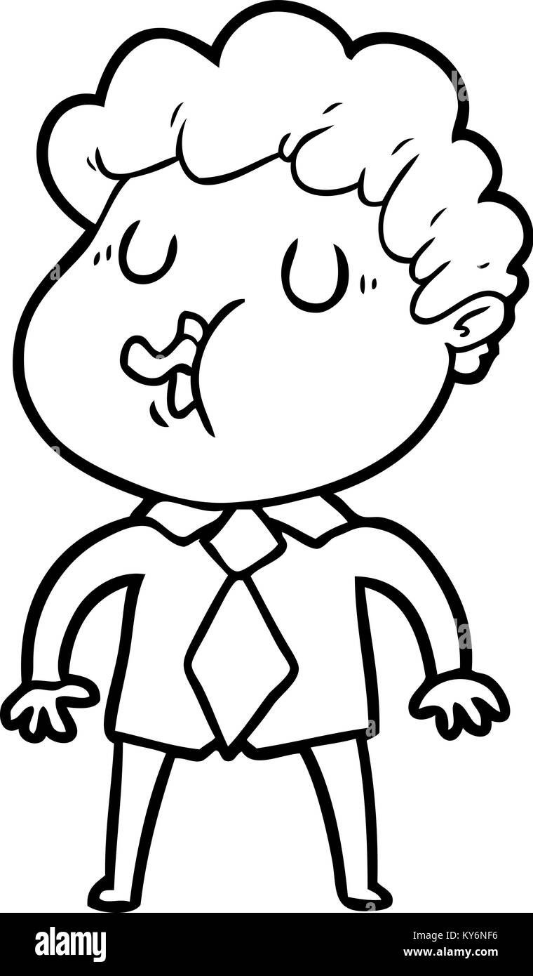 cartoon man singing Stock Vector Image & Art - Alamy