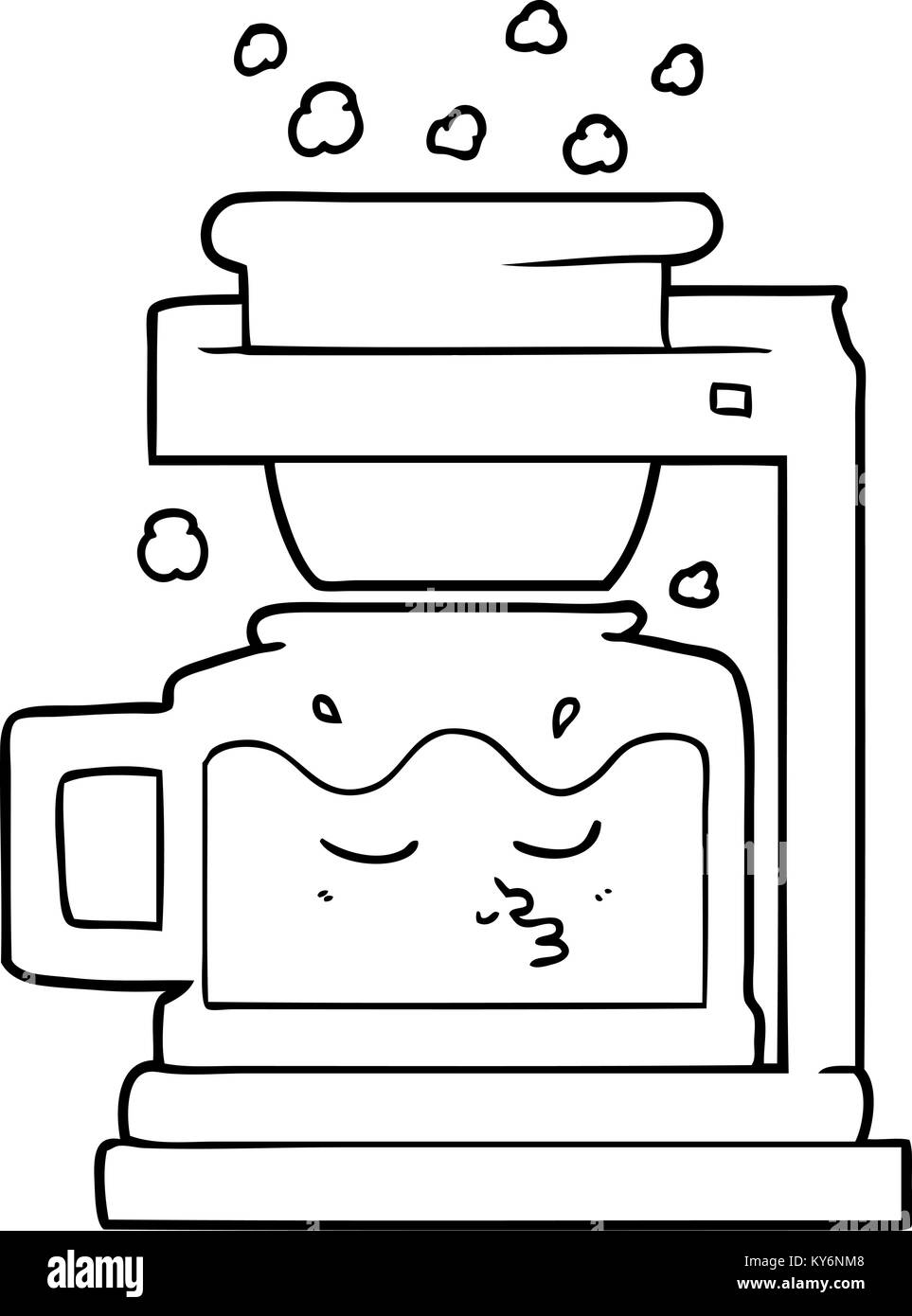 cartoon filter coffee machine Stock Vector Image & Art - Alamy