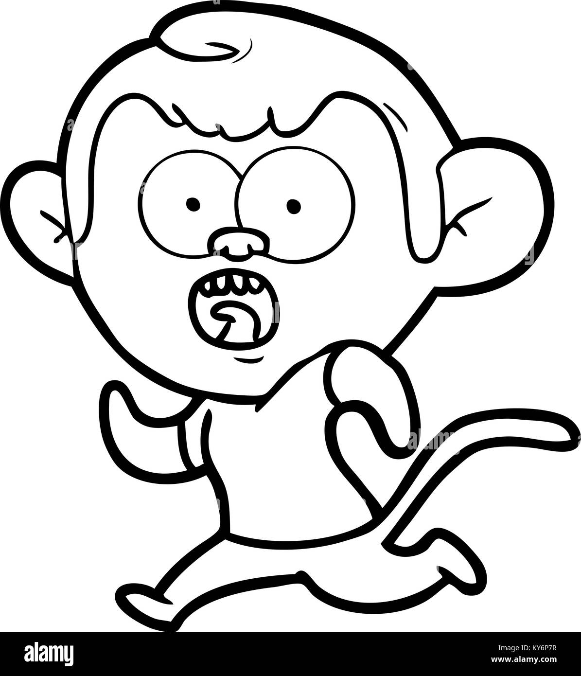 cartoon running monkey Stock Vector Image & Art - Alamy