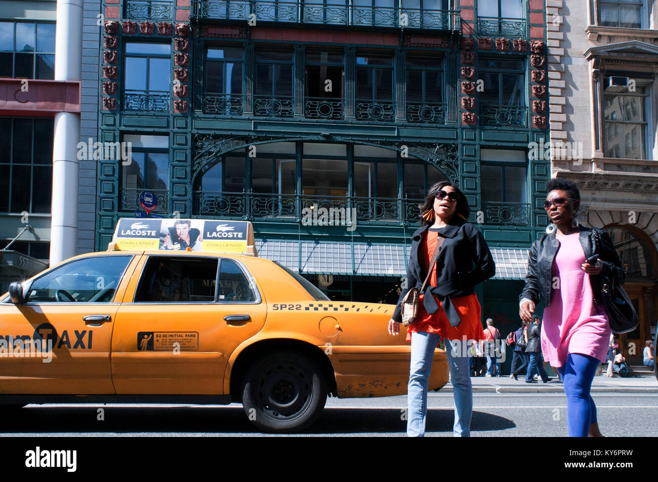 Yellow Cab in Mango store on Broome Street in Singer building in SoHO ...