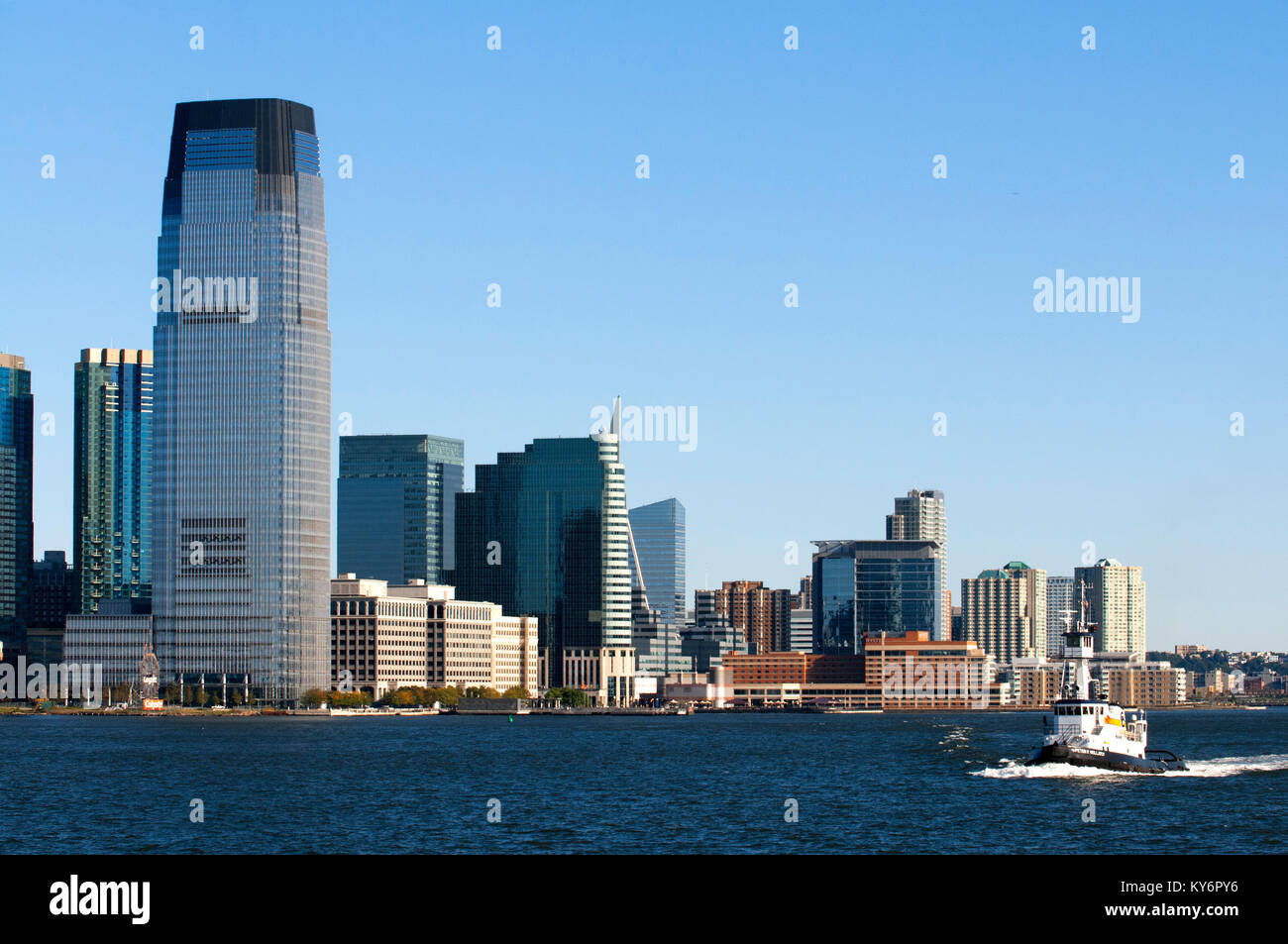 Skyline of Exchange Place at Jersey City, New Jersey, New York USA ...