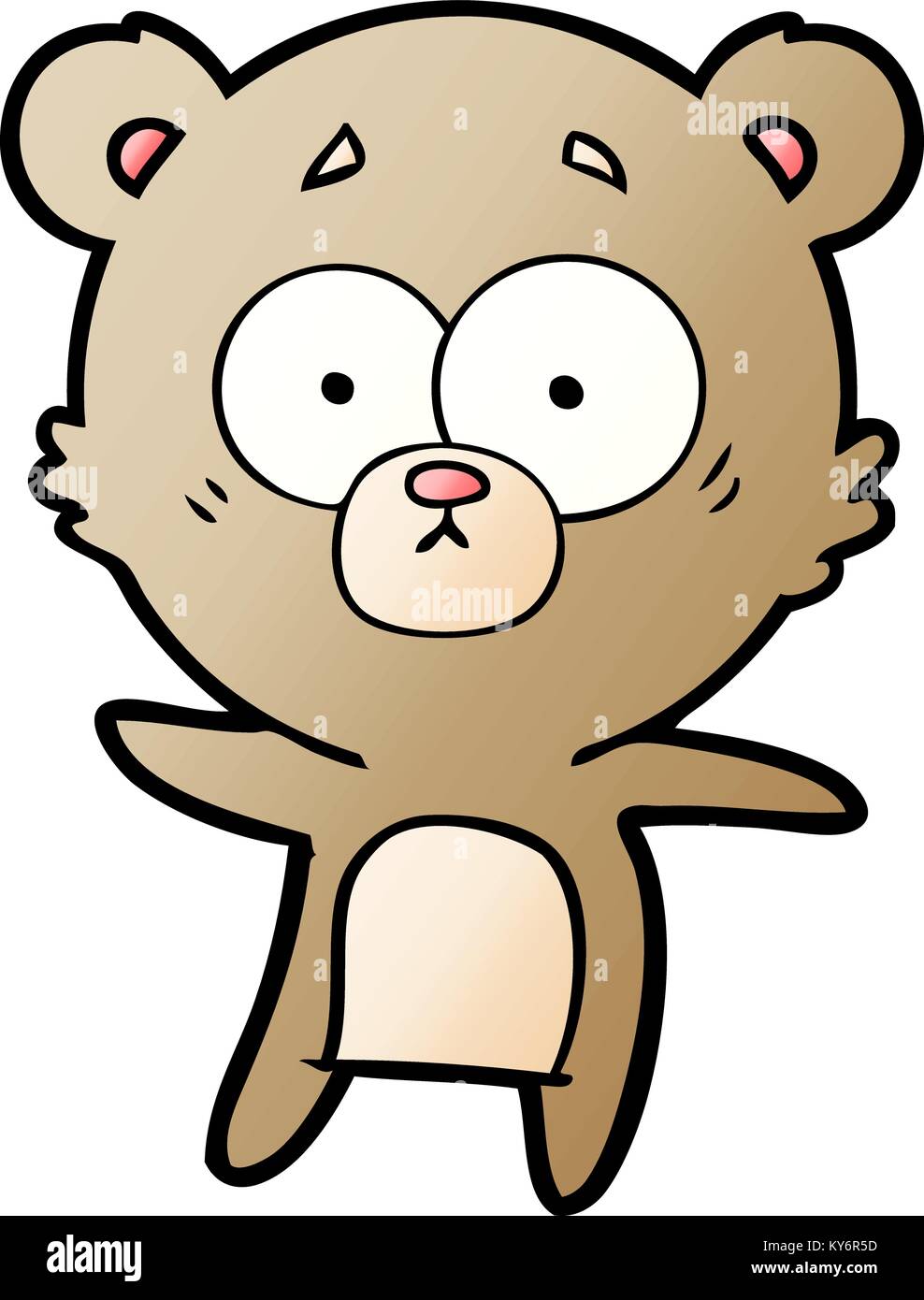 anxious bear cartoon Stock Vector Image & Art - Alamy