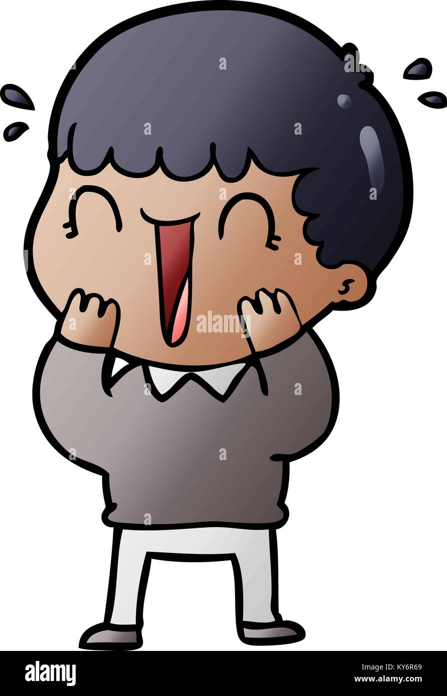 laughing cartoon man Stock Vector Image & Art - Alamy