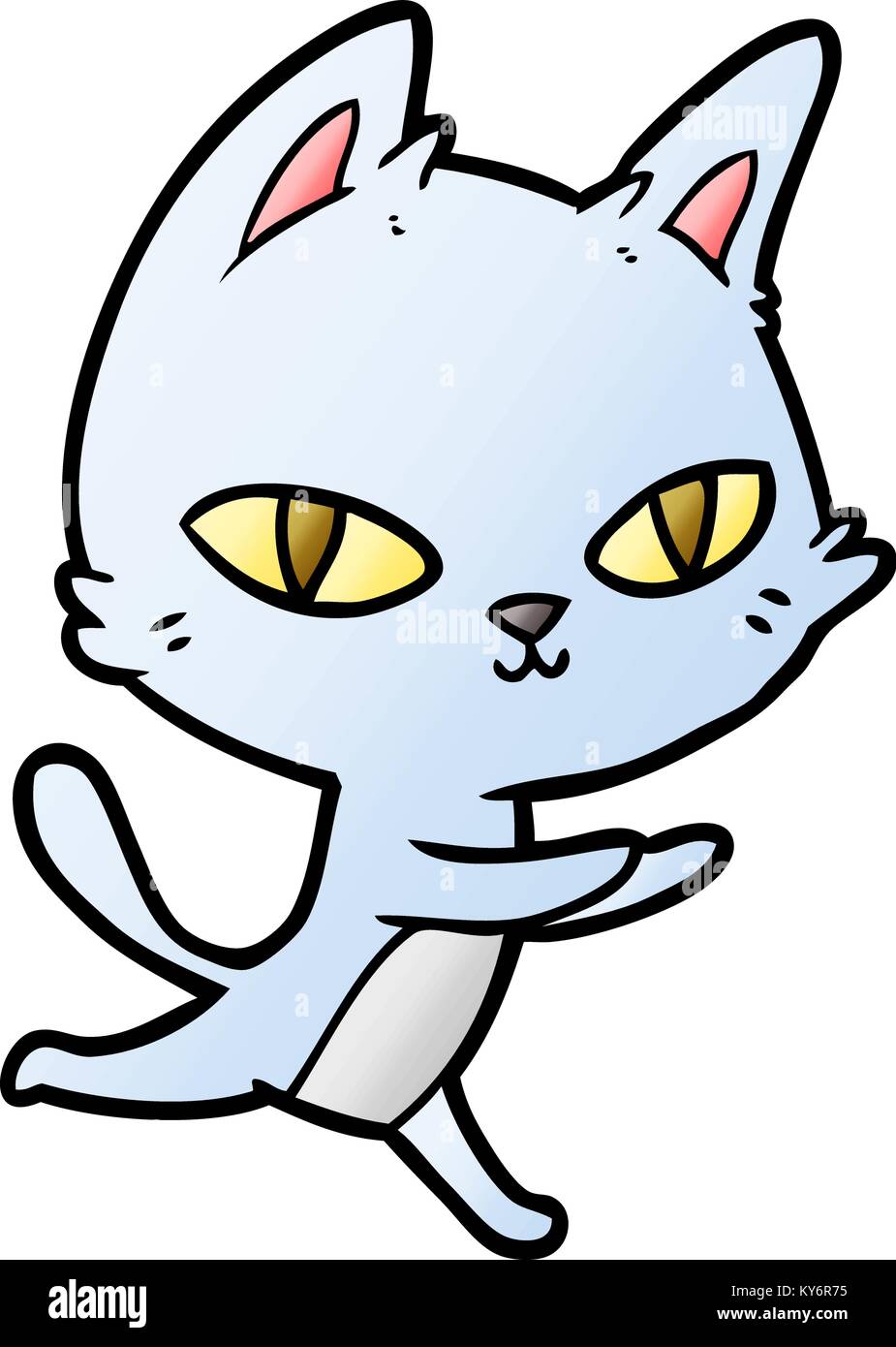 cartoon cat staring Stock Vector Image & Art - Alamy