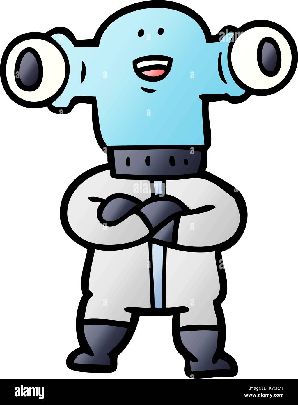 friendly cartoon alien Stock Vector Image & Art - Alamy