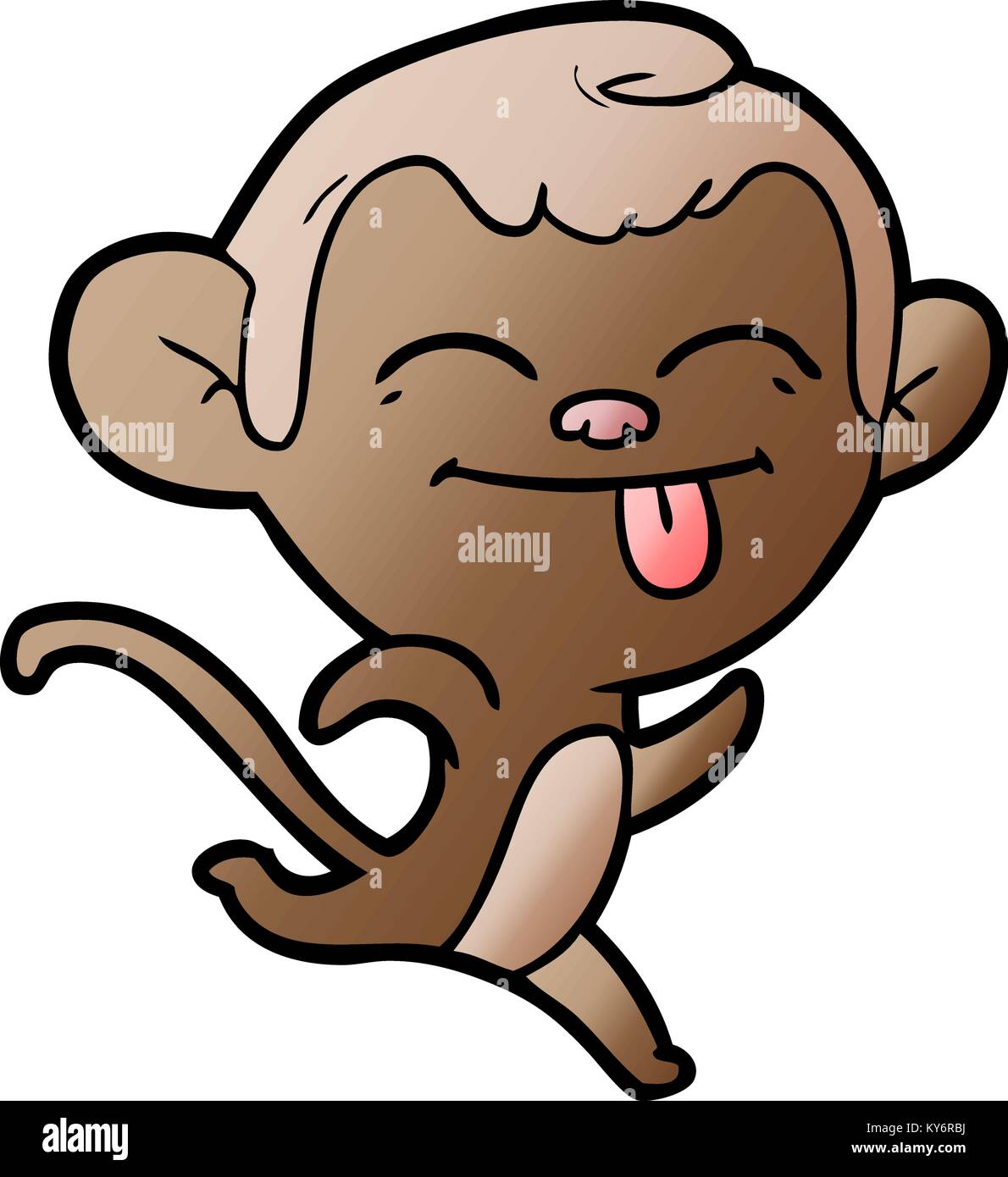 funny cartoon monkey Stock Vector Image & Art - Alamy