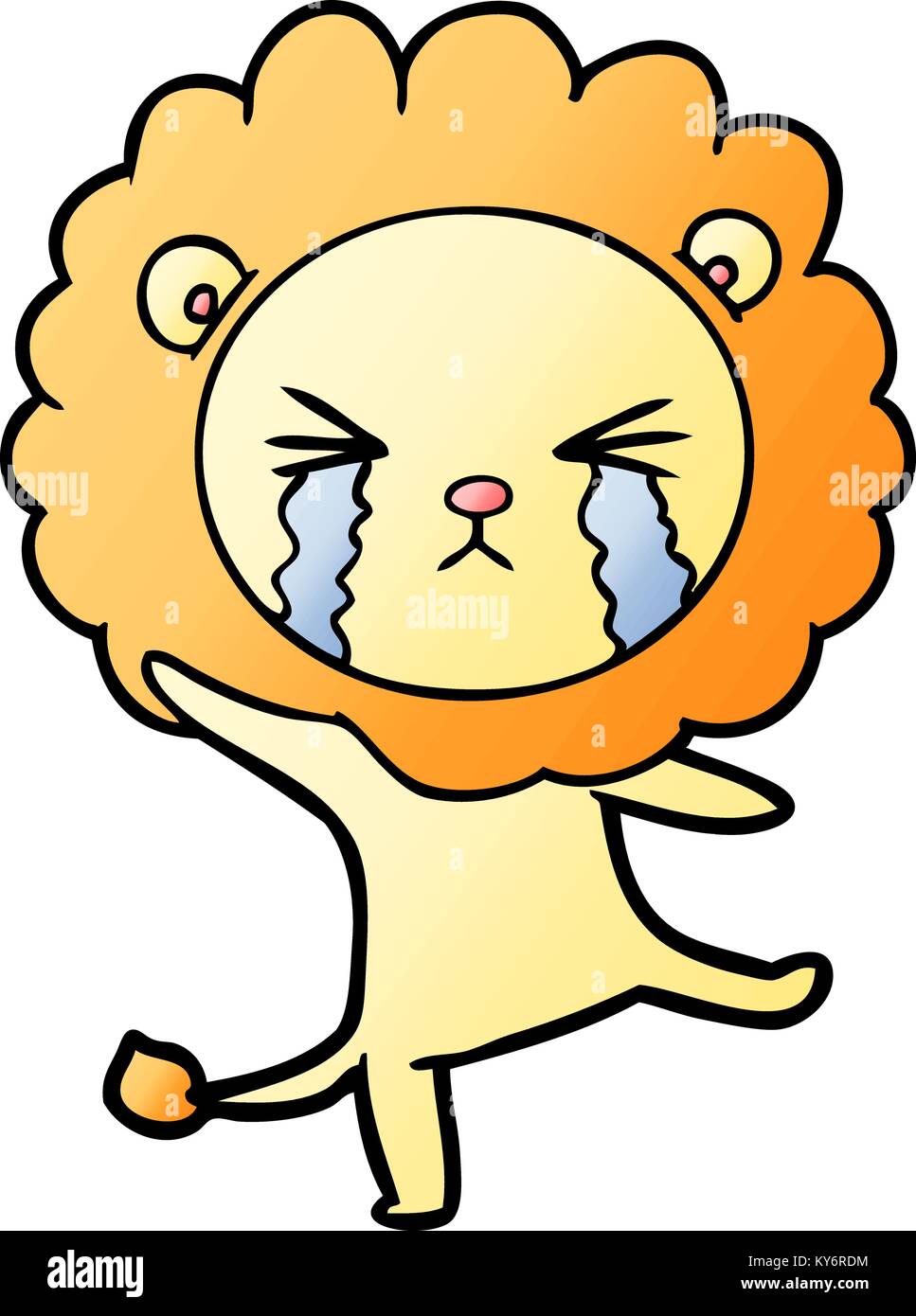 cartoon crying lion Stock Vector Image & Art - Alamy