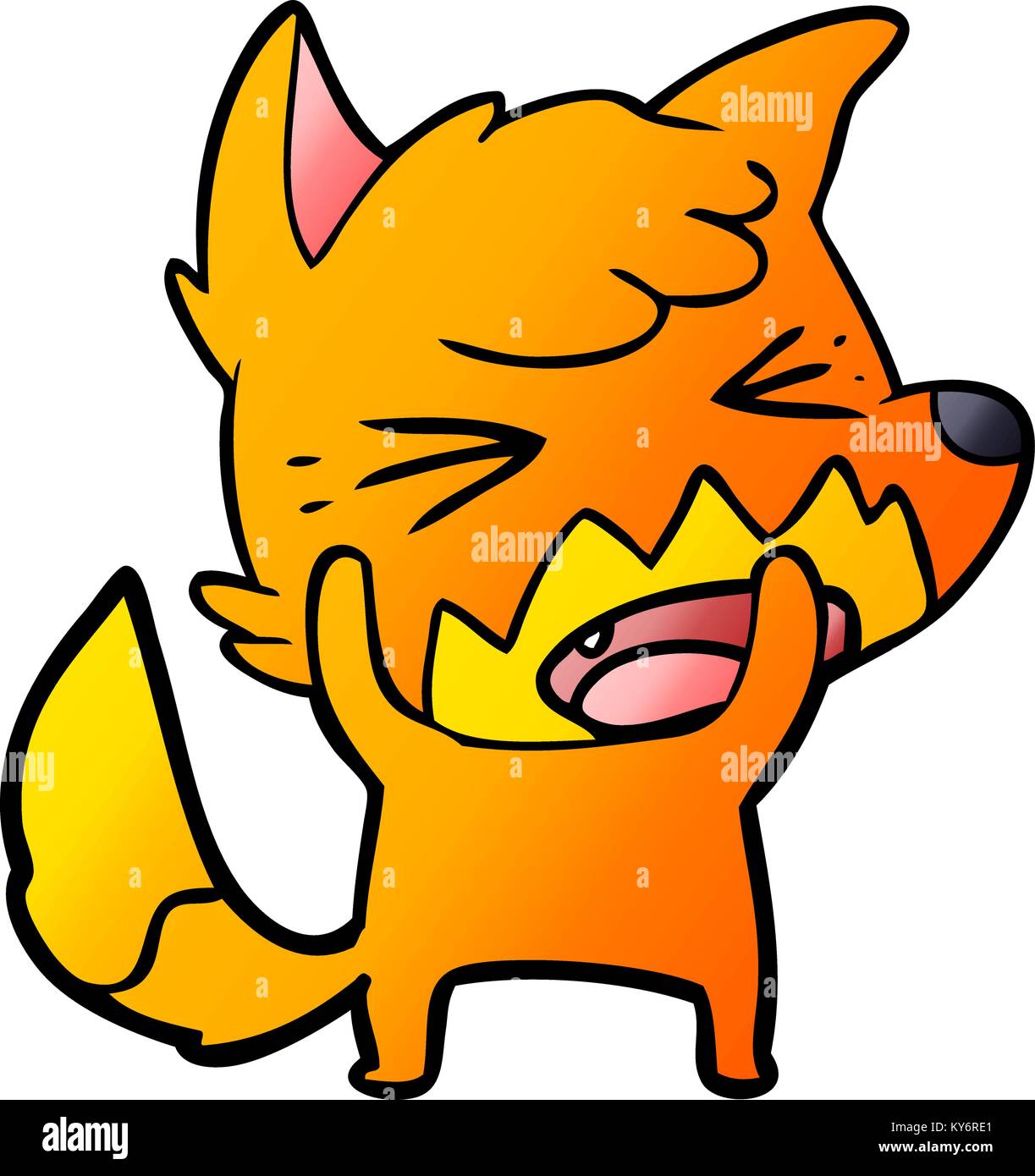 angry cartoon fox Stock Vector Image & Art - Alamy