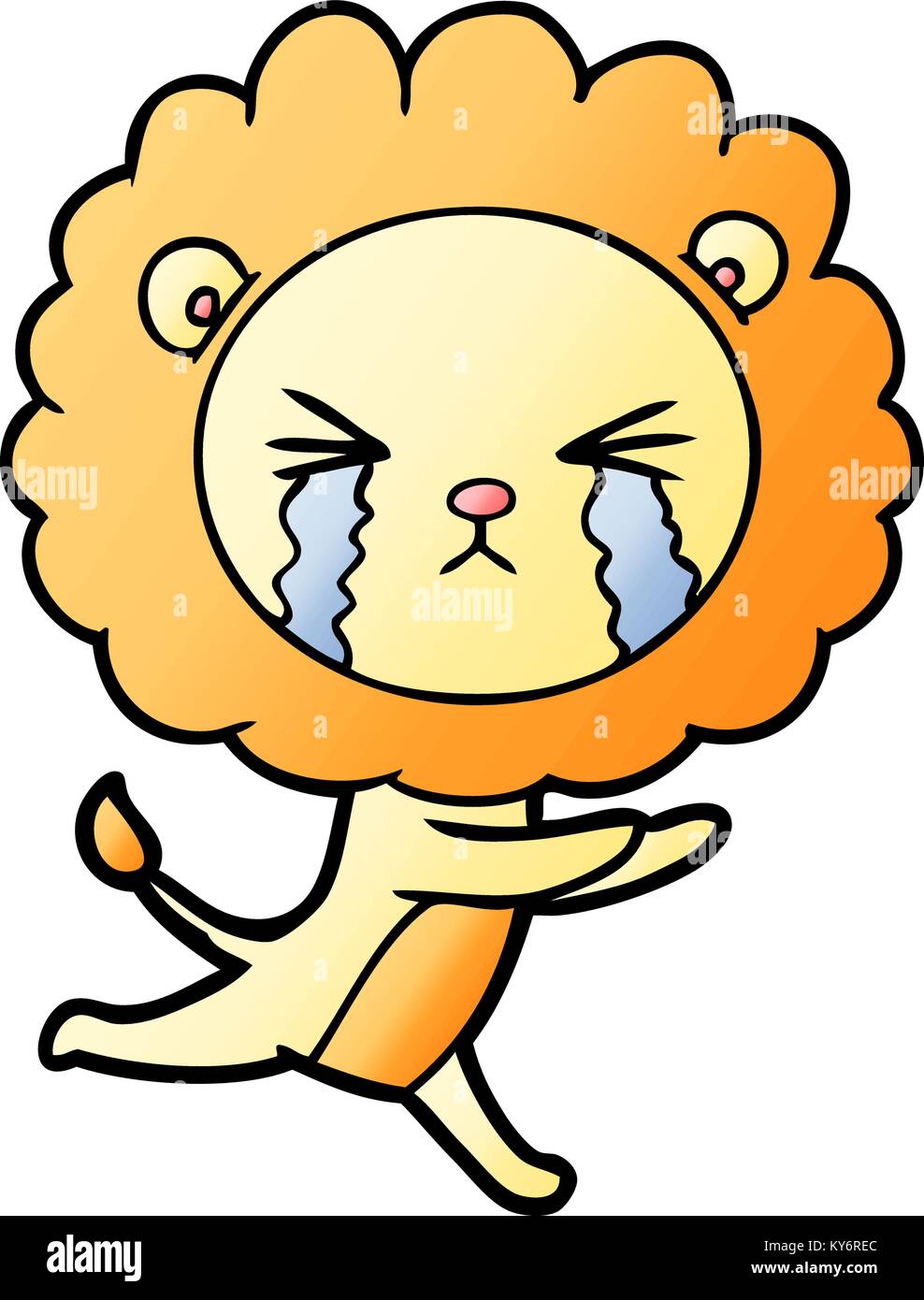cartoon crying lion Stock Vector Image & Art - Alamy