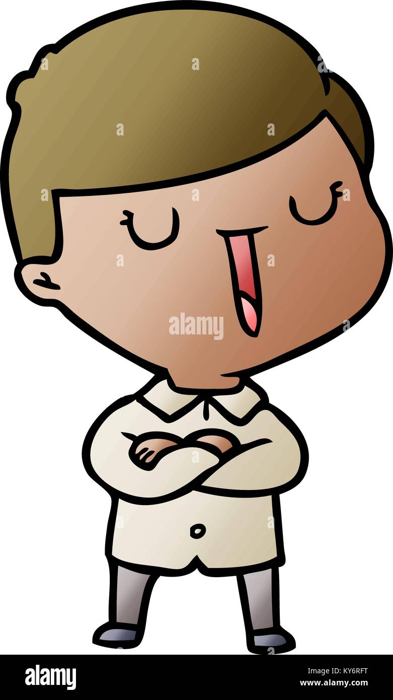 cartoon happy boy Stock Vector Image & Art - Alamy