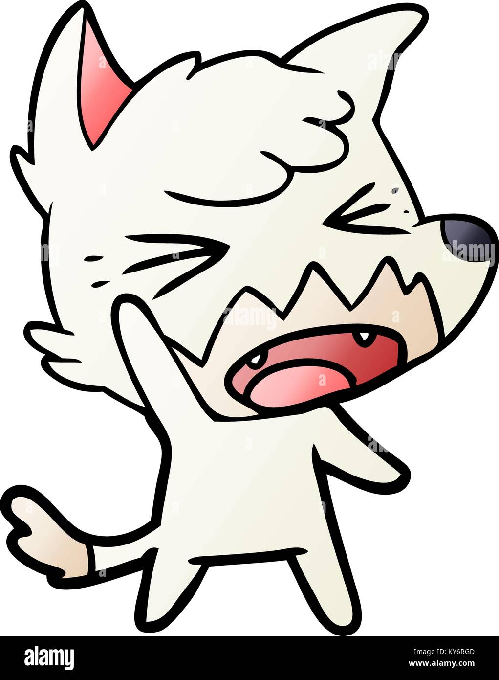 angry cartoon fox Stock Vector Image & Art - Alamy