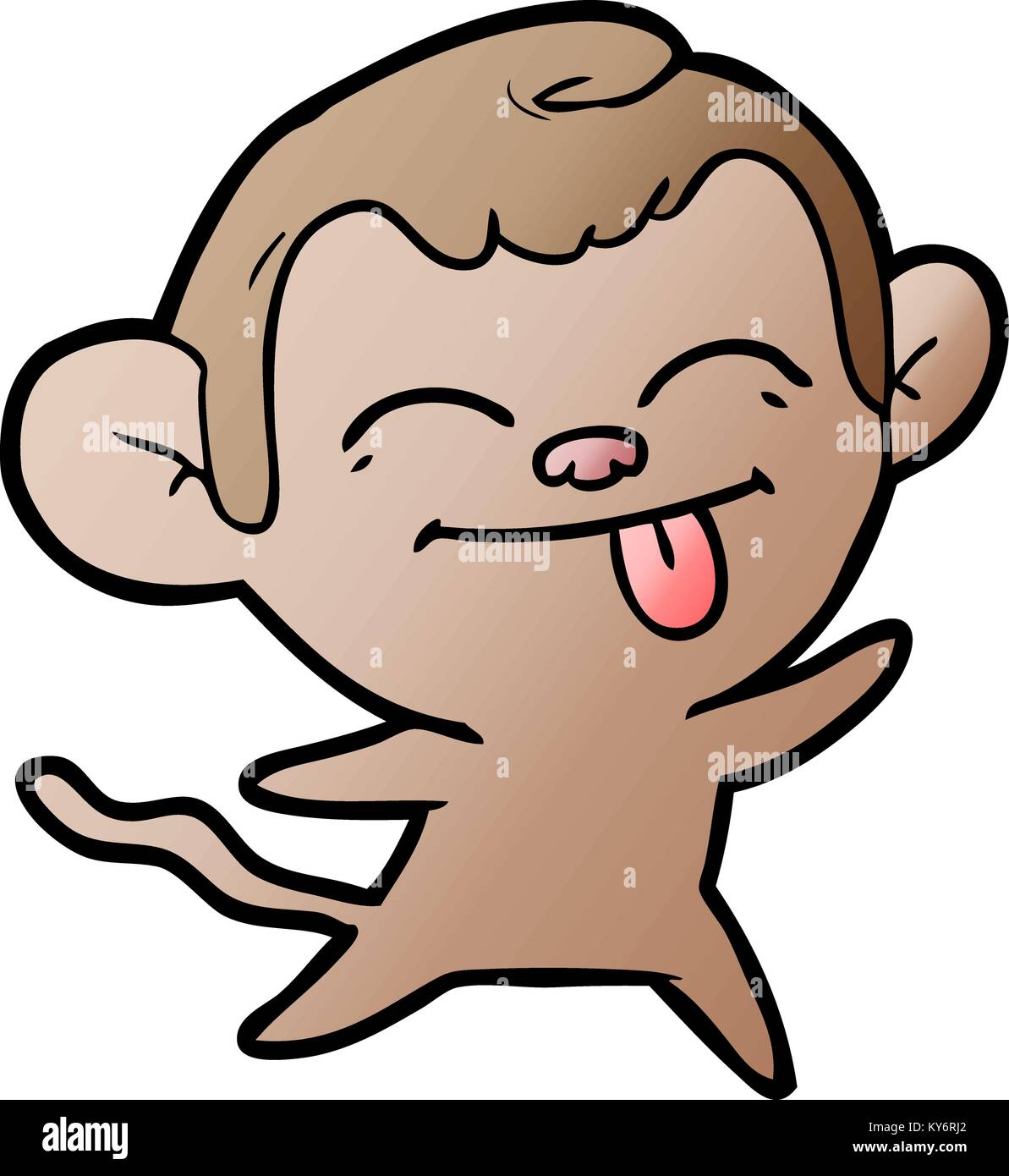 funny cartoon monkey Stock Vector Image & Art - Alamy