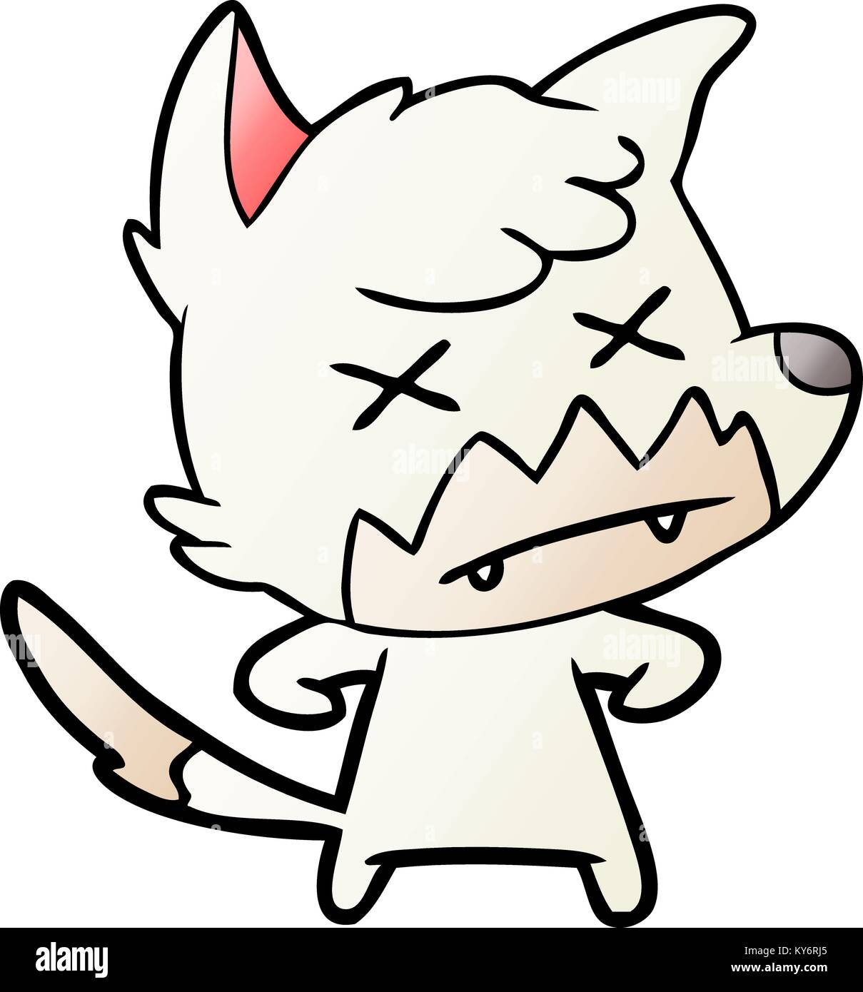 cartoon dead fox Stock Vector Image & Art - Alamy