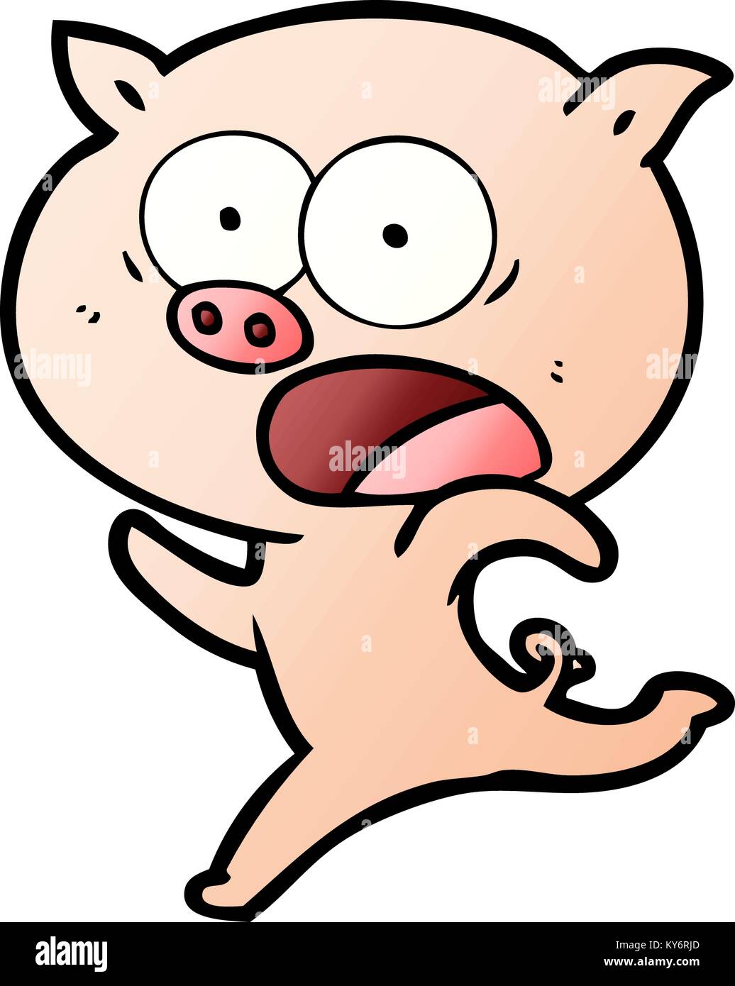 Cartoon pig running hi-res stock photography and images - Alamy