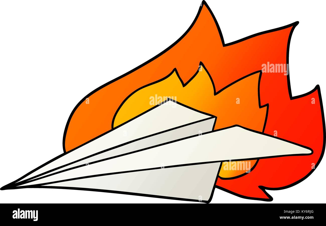 Burning folded paper Stock Vector Images - Alamy