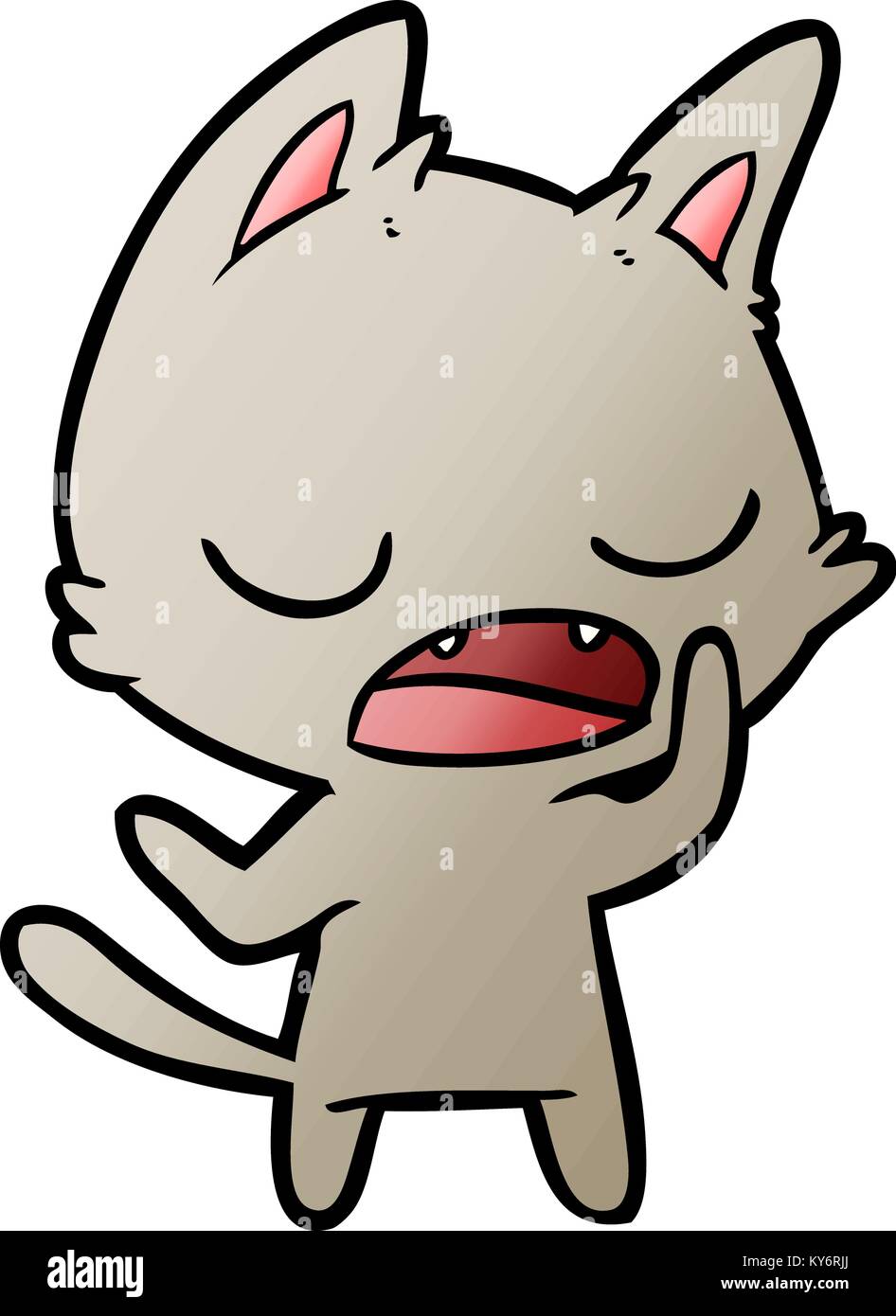 talking cat cartoon Stock Vector Image & Art - Alamy