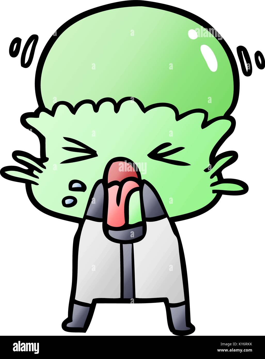 weird cartoon alien Stock Vector Image & Art - Alamy