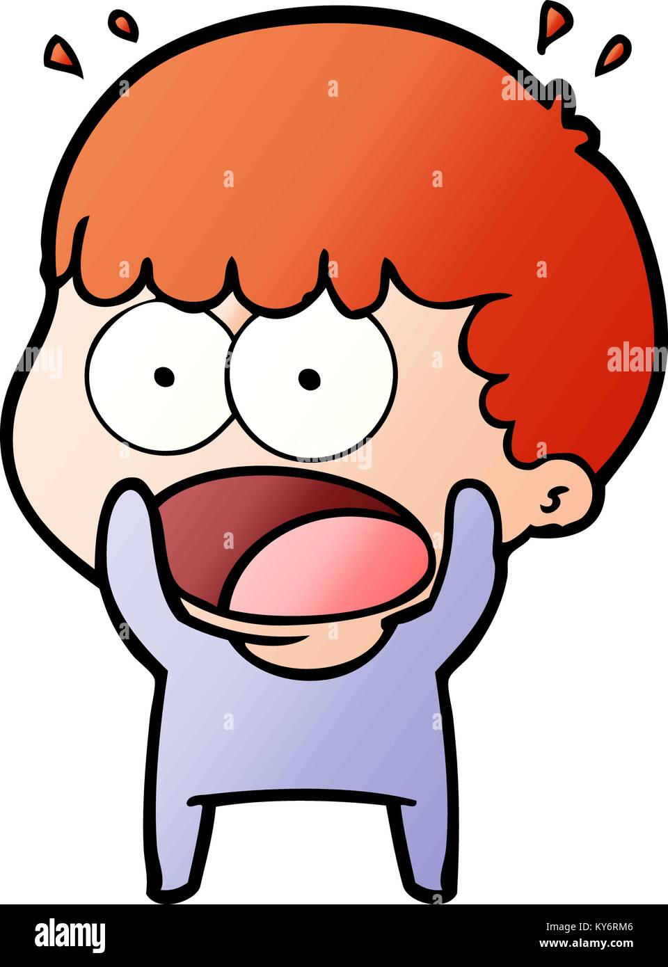 cartoon shocked man Stock Vector Image & Art - Alamy