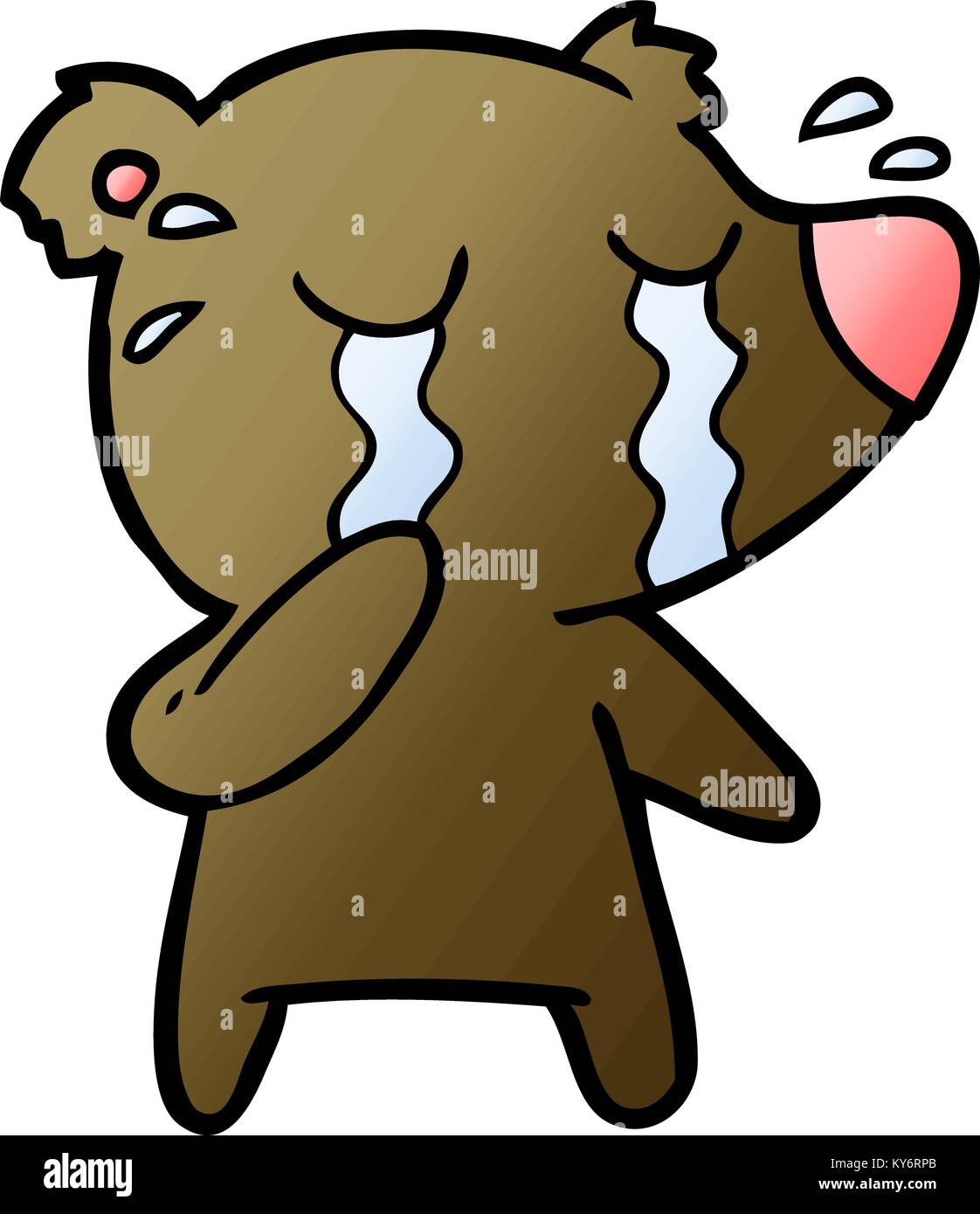 cartoon crying bear Stock Vector Image & Art - Alamy