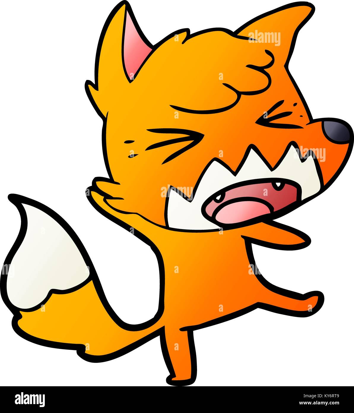 angry cartoon fox Stock Vector Image & Art - Alamy