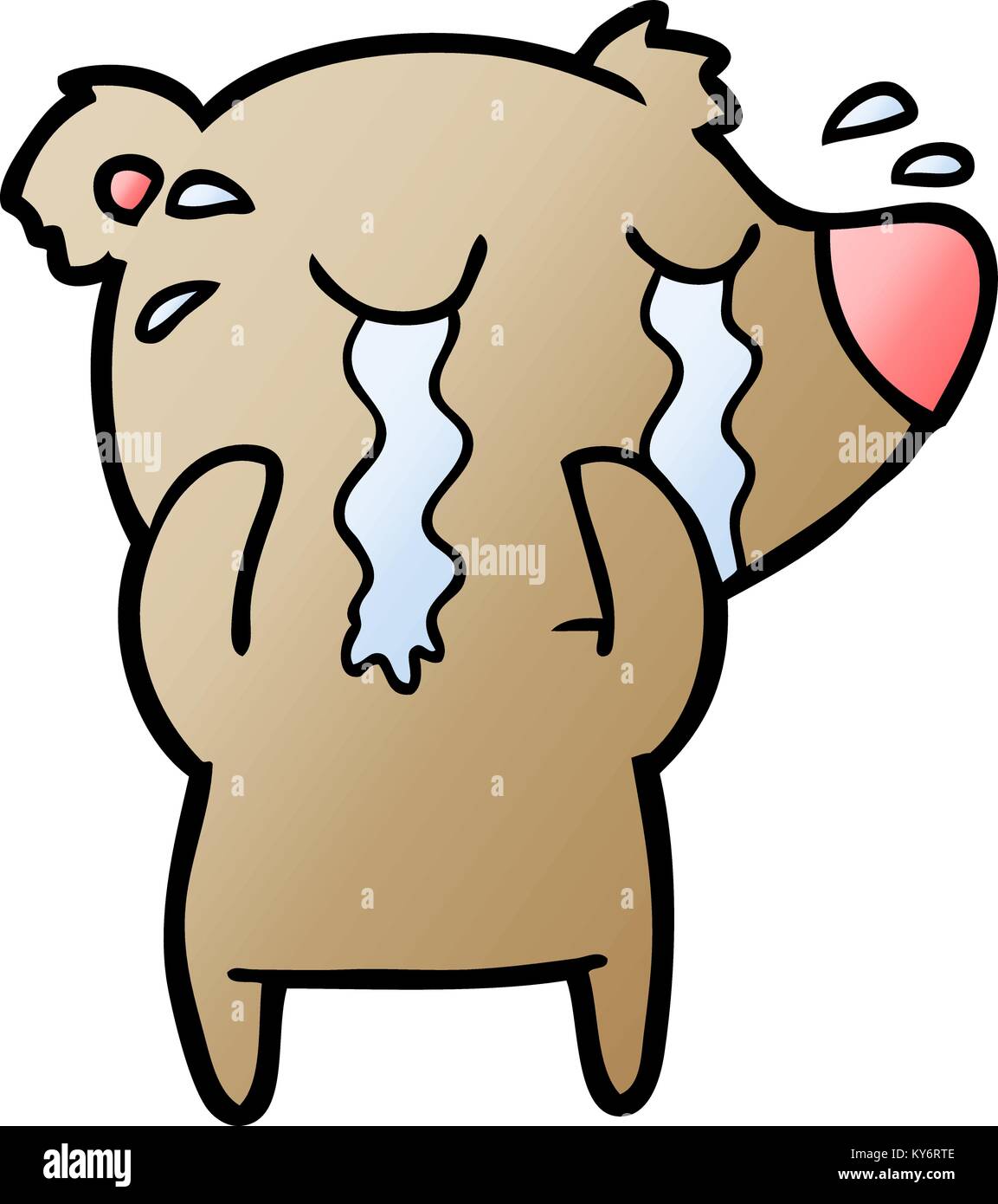 cartoon crying bear Stock Vector Image & Art - Alamy