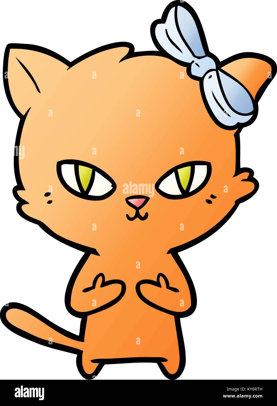cute cartoon cat Stock Vector Image & Art - Alamy