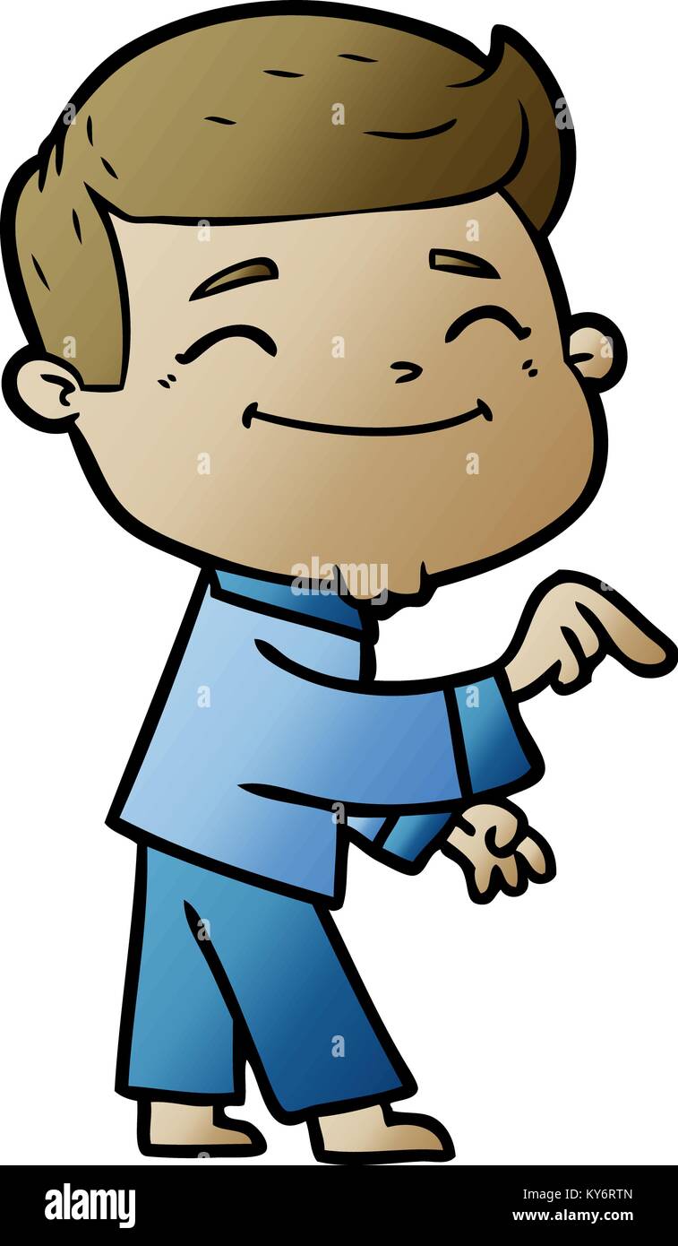 happy cartoon man Stock Vector Image & Art - Alamy