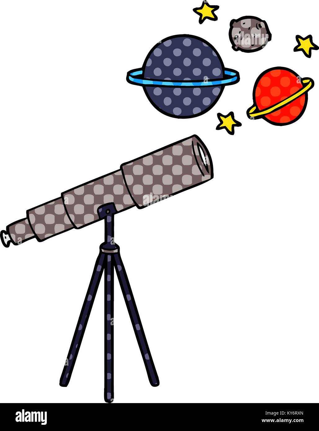 Cartoon Telescope High Resolution Stock Photography and Images - Alamy